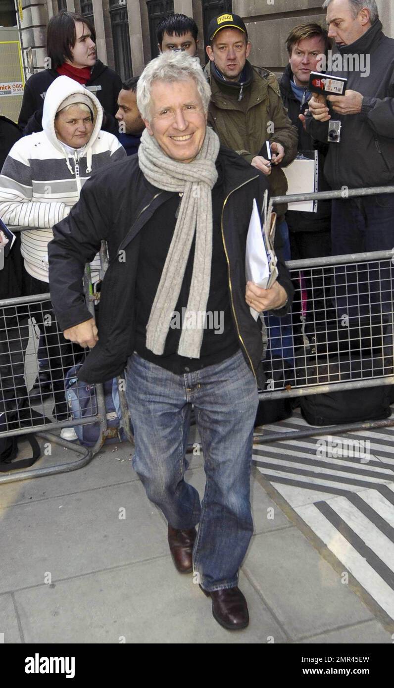 Veteran UK television star George Layton is all smiles as he waves and ...