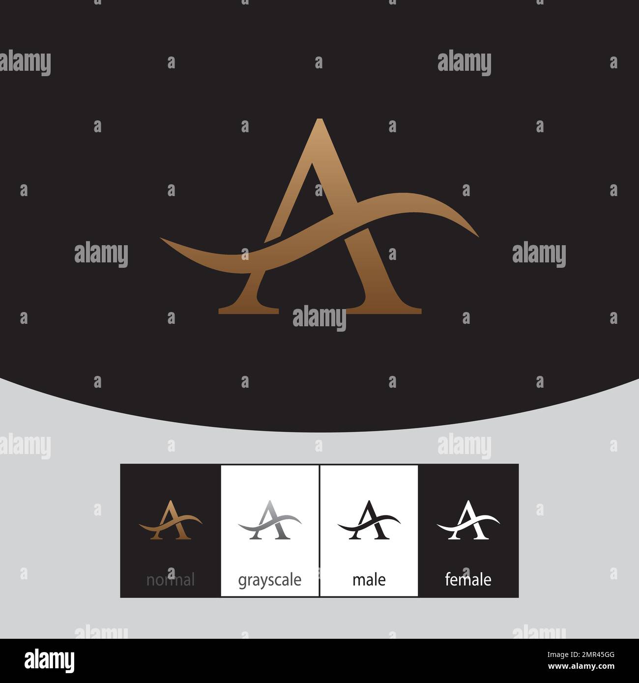 Royal letter a logo hi-res stock photography and images - Alamy