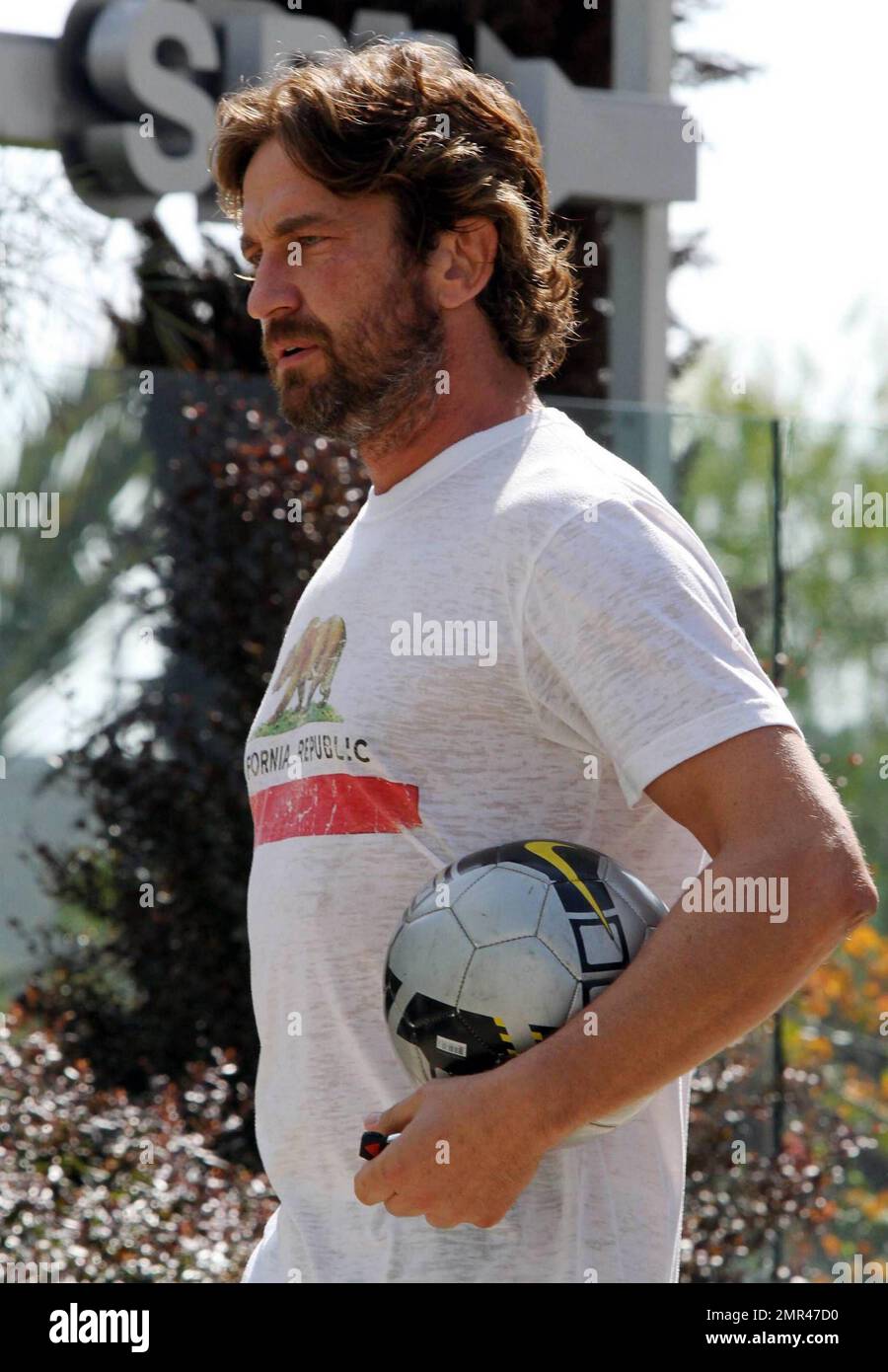 Gerard Butler Playing Soccer