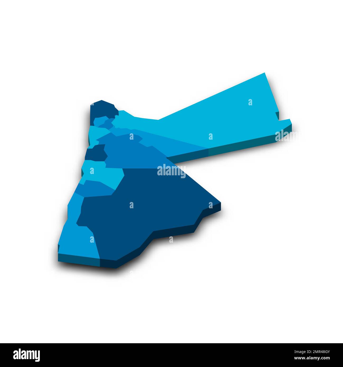 Map administrative divisions jordan hi-res stock photography and images - Alamy