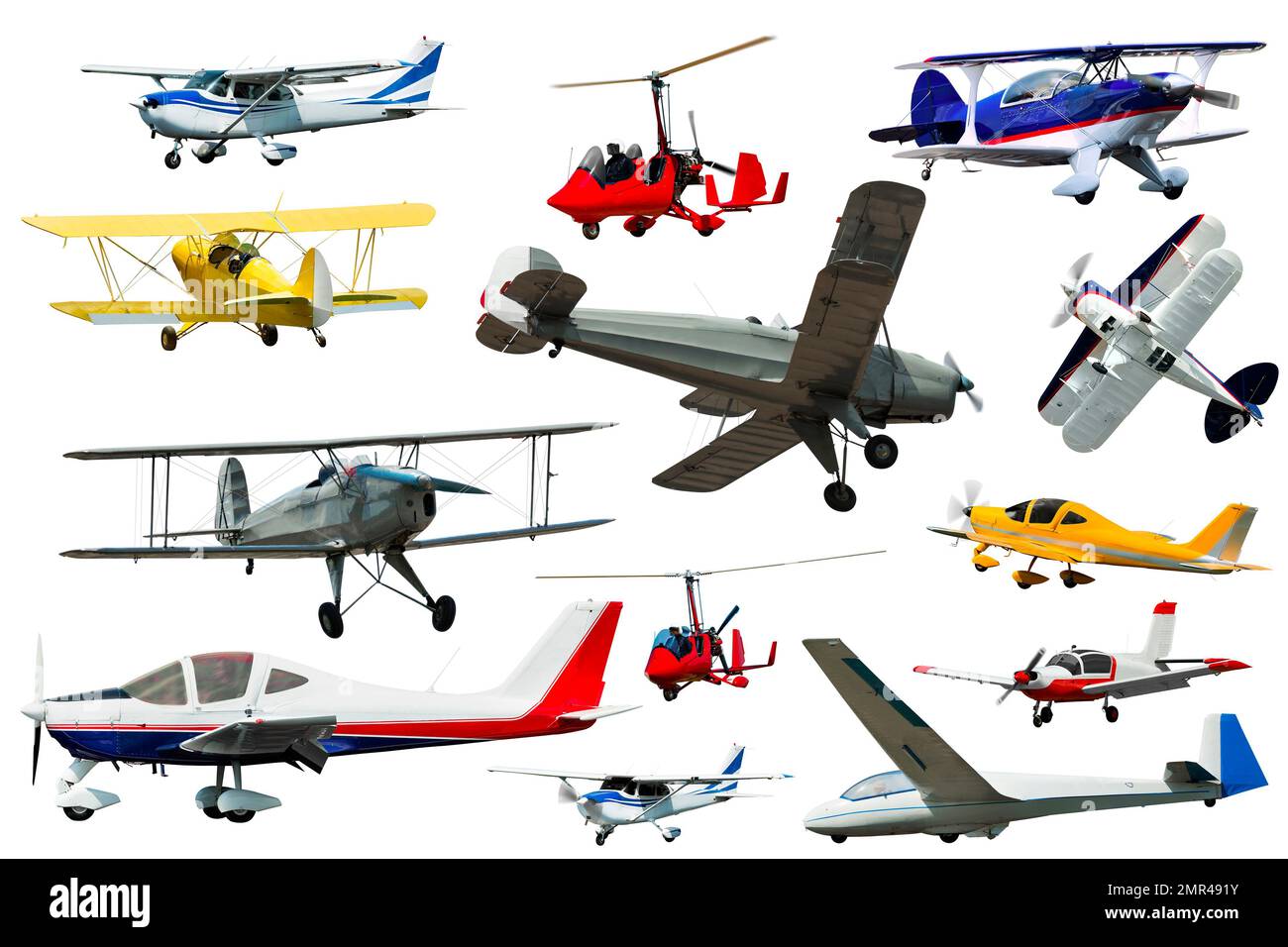 Collage of different modern airplanes Stock Photo - Alamy