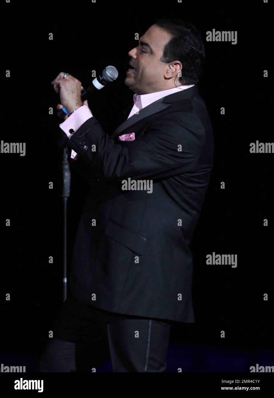 Gilberto Santa Rosa in concert at the America Airlines Arena in Miami ...