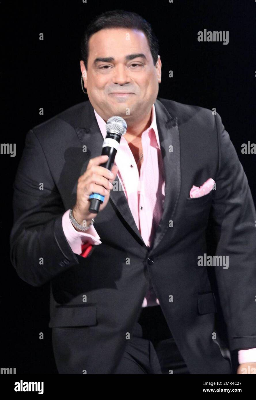 Gilberto Santa Rosa in concert at the America Airlines Arena in Miami ...