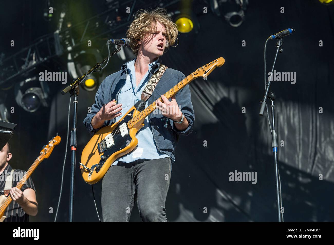 Caleb Chapman of Colony House performs at the Voodoo Music Experience ...