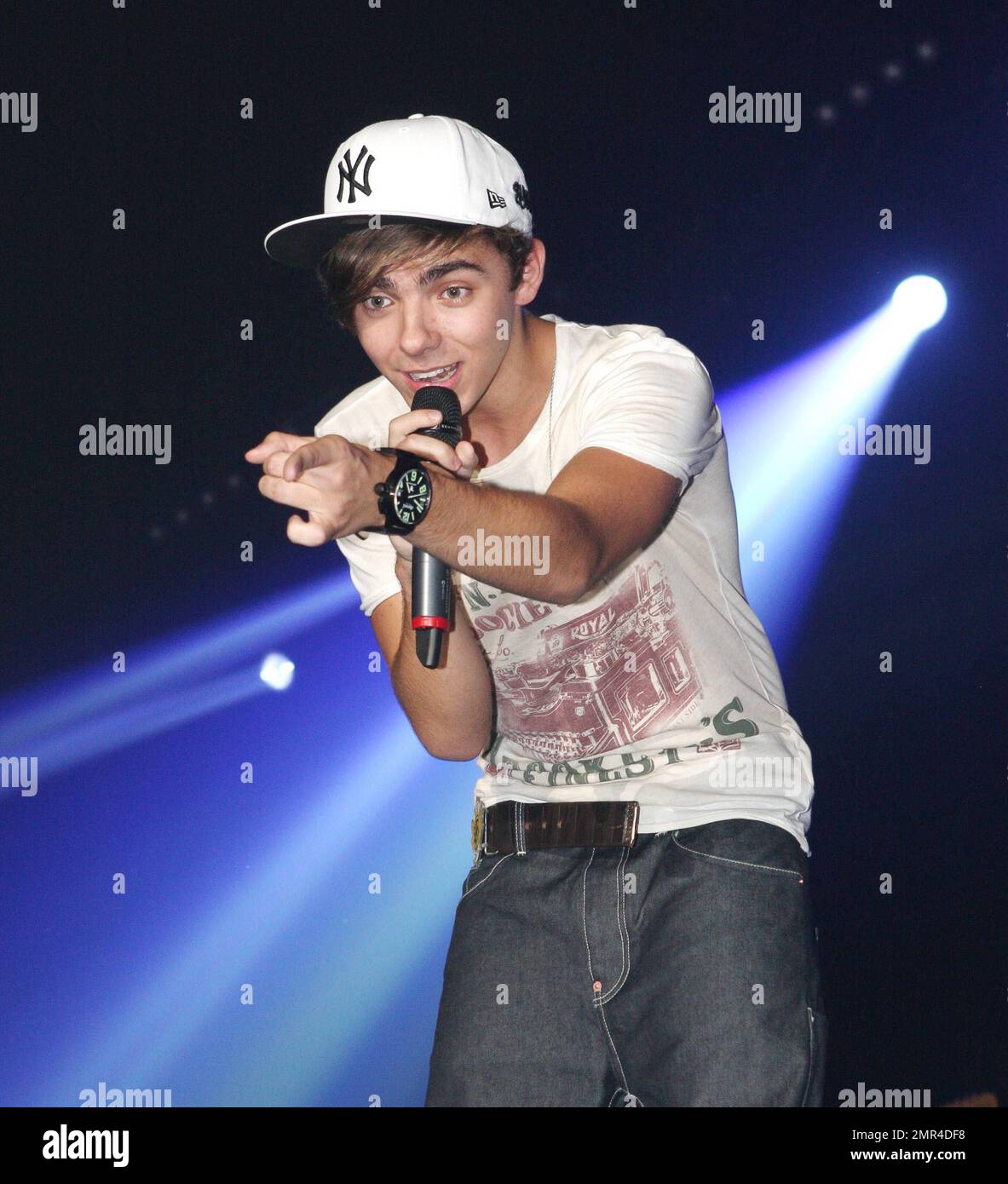 Nathan Sykes of 'The Wanted' performs on stage during Girl Guiding UK ...