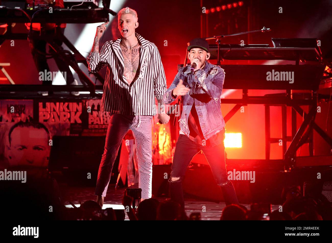 Machine Gun Kelly performs during Linkin Park and Friends Celebrate ...