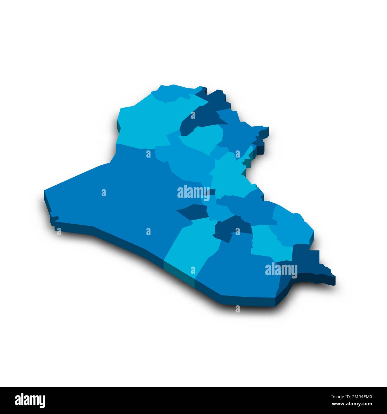 Iraq political map of administrative divisions Stock Vector Image & Art ...