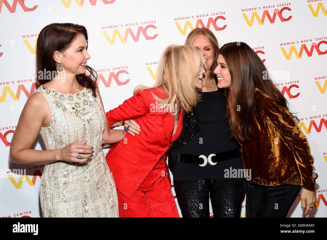 Actress Ashley Judd, left, actress Judith Light, Women's Media Center ...