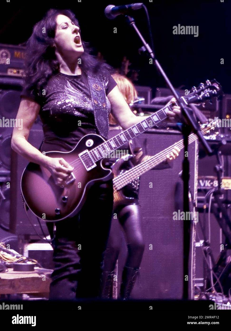 - UK metal band Girlschool perform live at the Hammersmith Apollo. The ...