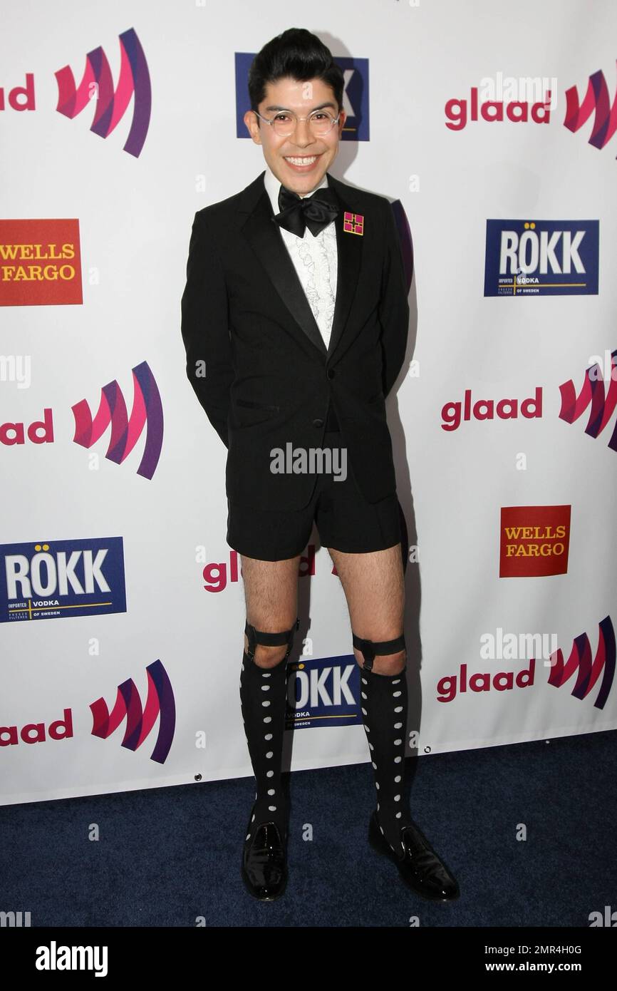 Mondo Guerra poses for photographers at 22nd Annual GLAAD Media Awards ...
