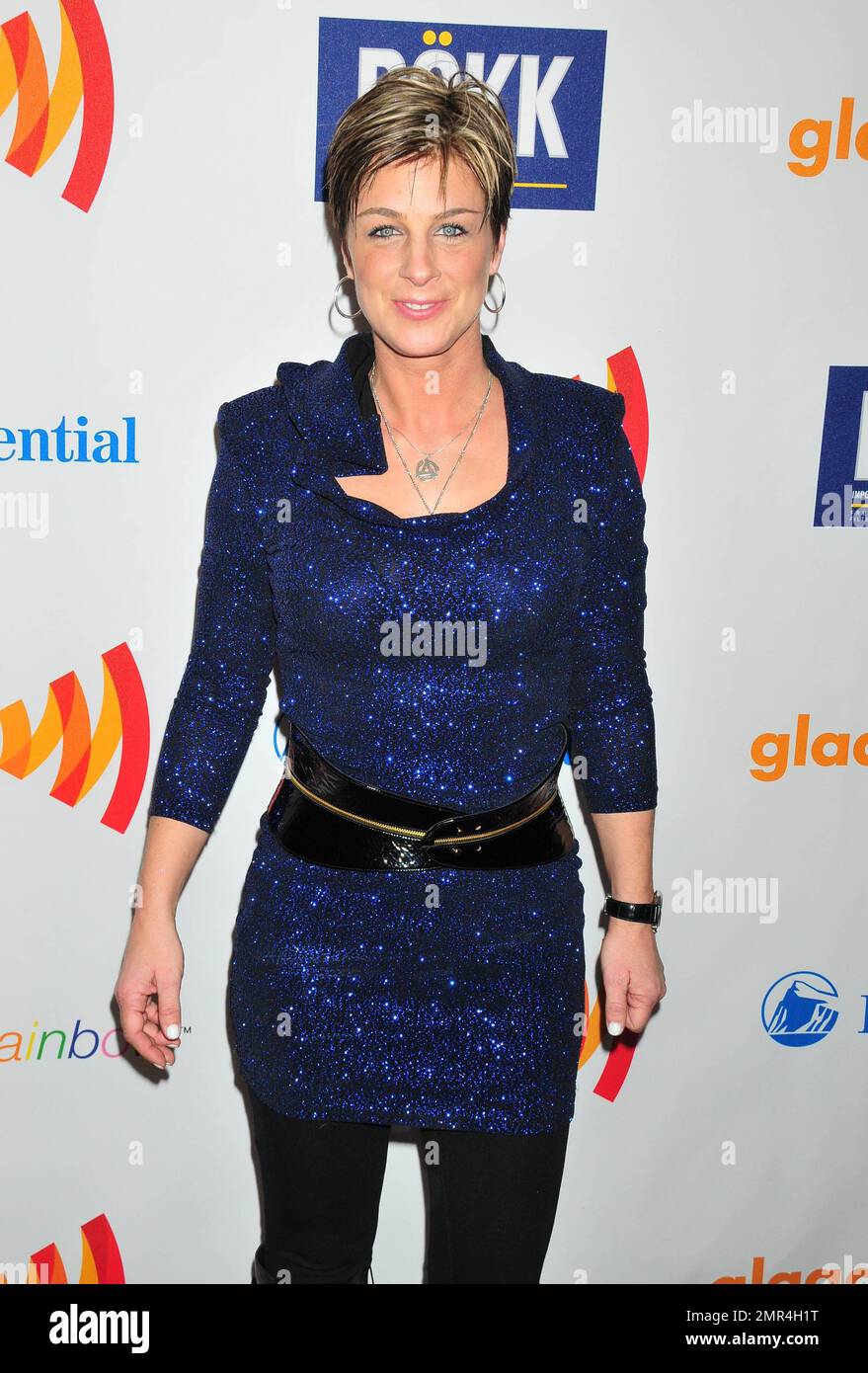 Tracy Young poses for photographers at the 22nd Annual GLAAD Media ...