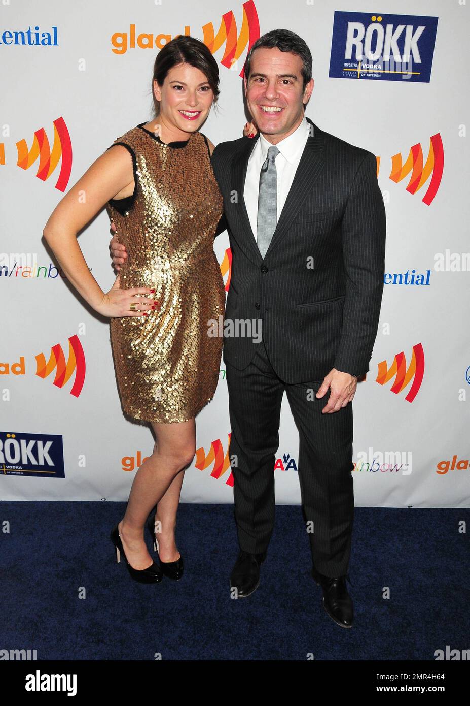 Gail Simmons and Andy Cohen pose for photographers at the 22nd Annual ...