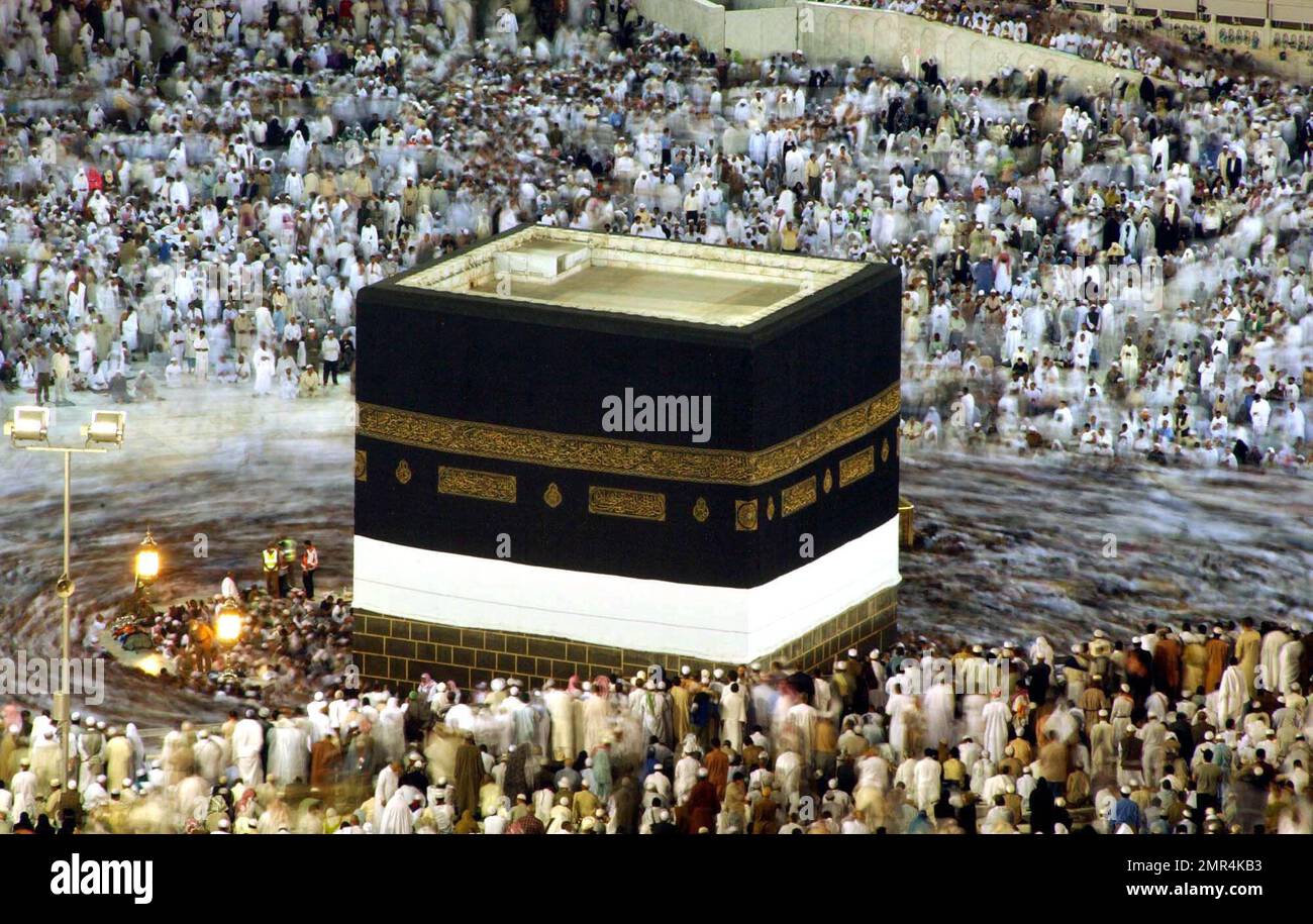 FILE- In this Monday, Jan.17, 2005 file photo, pilgrims circle the ...