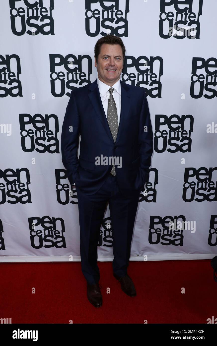Nick Offerman attends the 27th Annual PEN Center USA Literary Awards ...