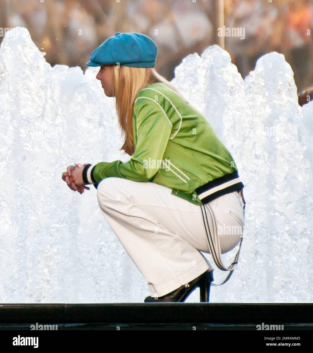 Heather Morris is seen filming on the set of the musical-comedy hit TV ...
