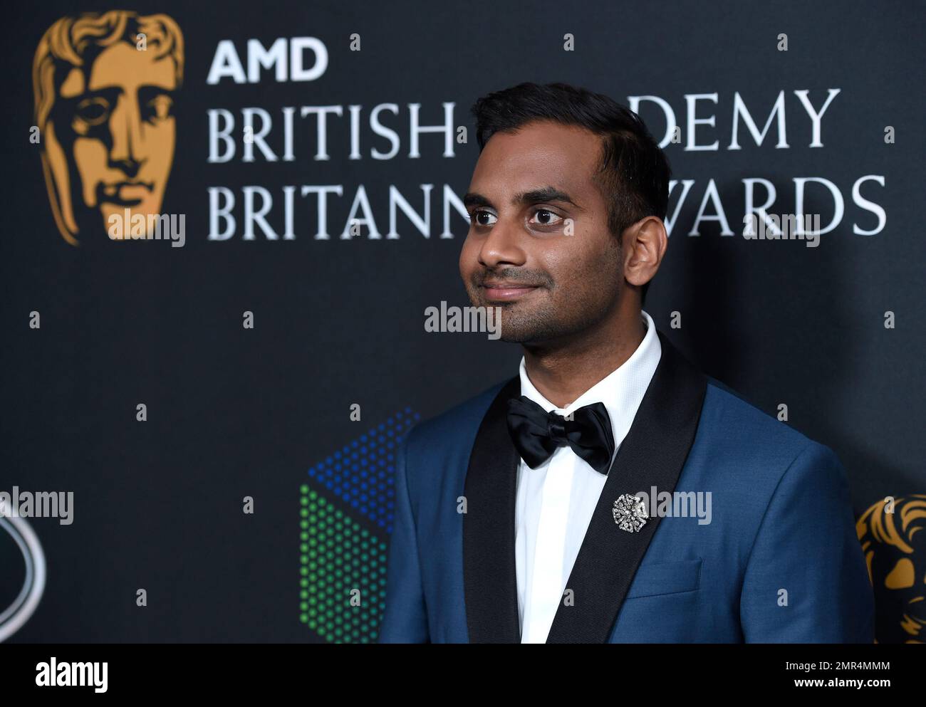 Aziz Ansari arrives at the BAFTA Los Angeles Britannia Awards at the ...