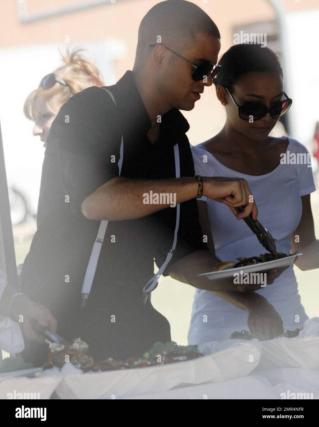 "Glee" cast members spend a day filming the third season of the hit ...