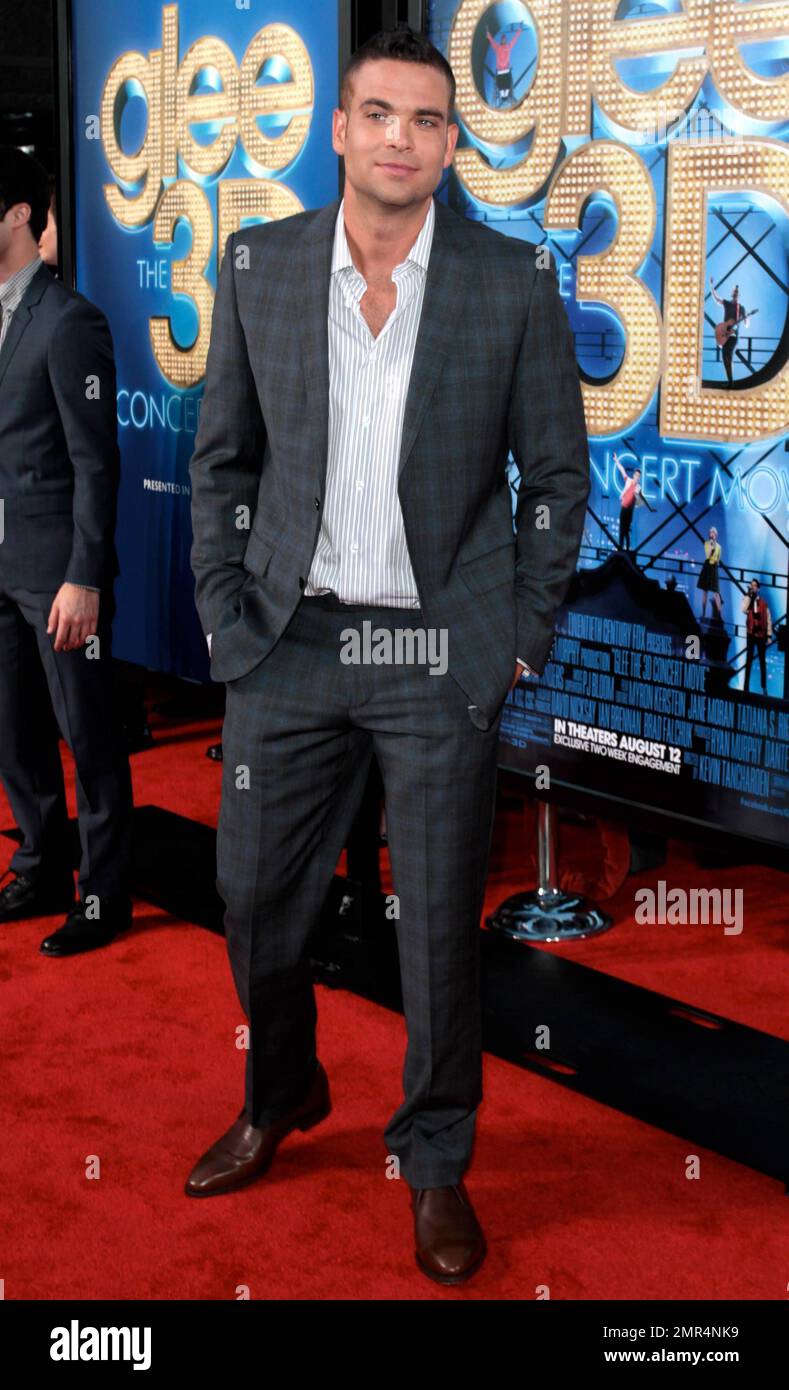 Actor Mark Salling arrives at the premiere of "Glee: The 3D Concert ...