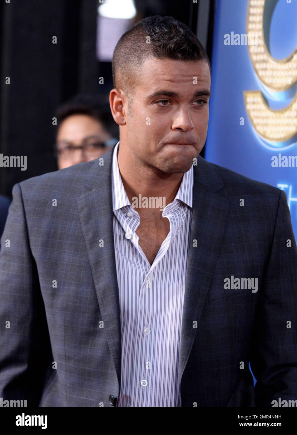 Actor Mark Salling arrives at the premiere of "Glee: The 3D Concert ...