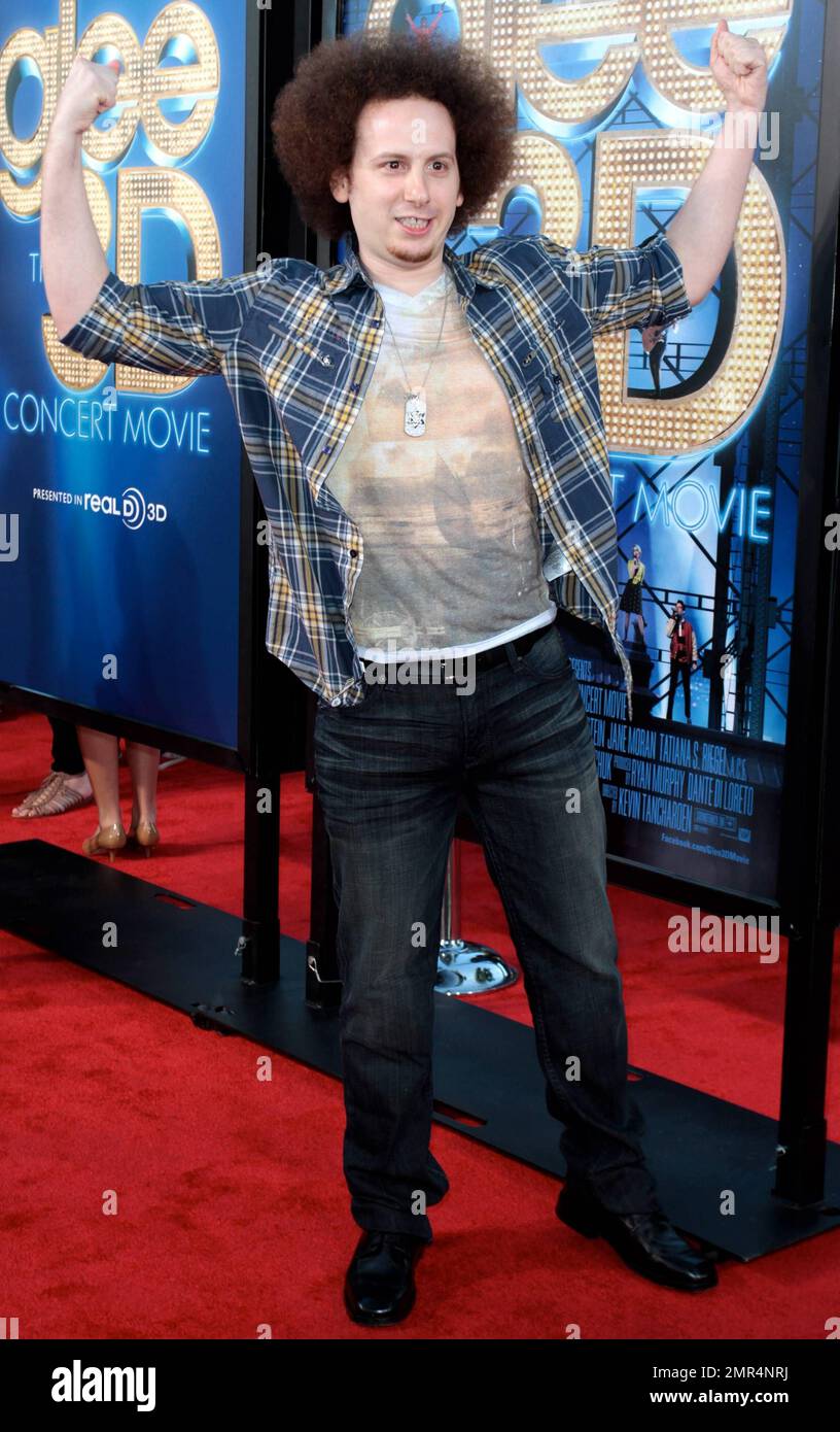 Actor Josh Sussman arrives at the premiere of "Glee: The 3D Concert ...