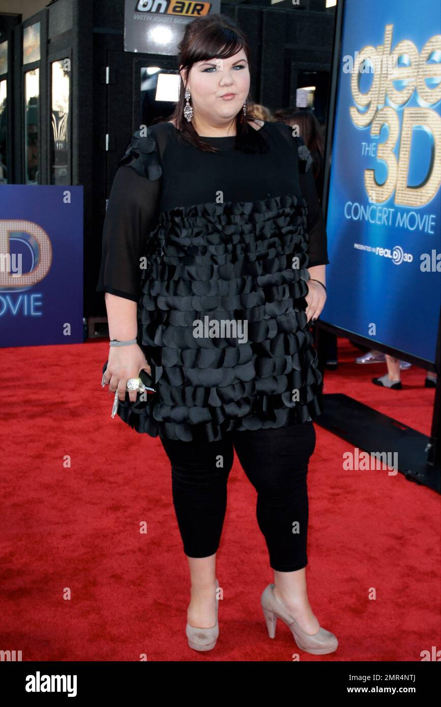 Actress Ashley Fink arrives at the premiere of "Glee: The 3D Concert ...