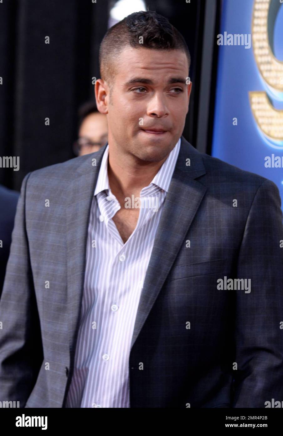 Actor Mark Salling arrives at the premiere of "Glee: The 3D Concert ...