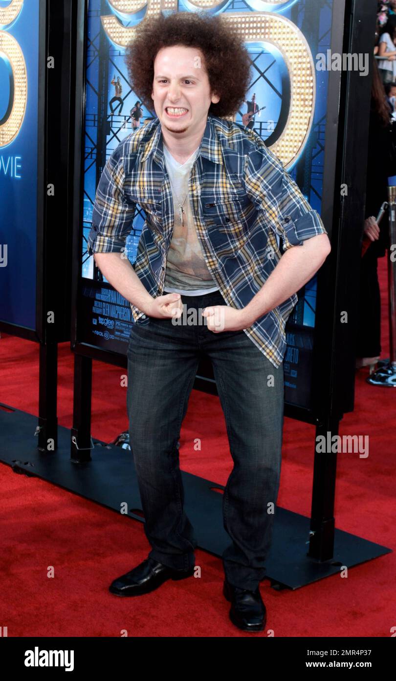 Actor Josh Sussman arrives at the premiere of "Glee: The 3D Concert ...