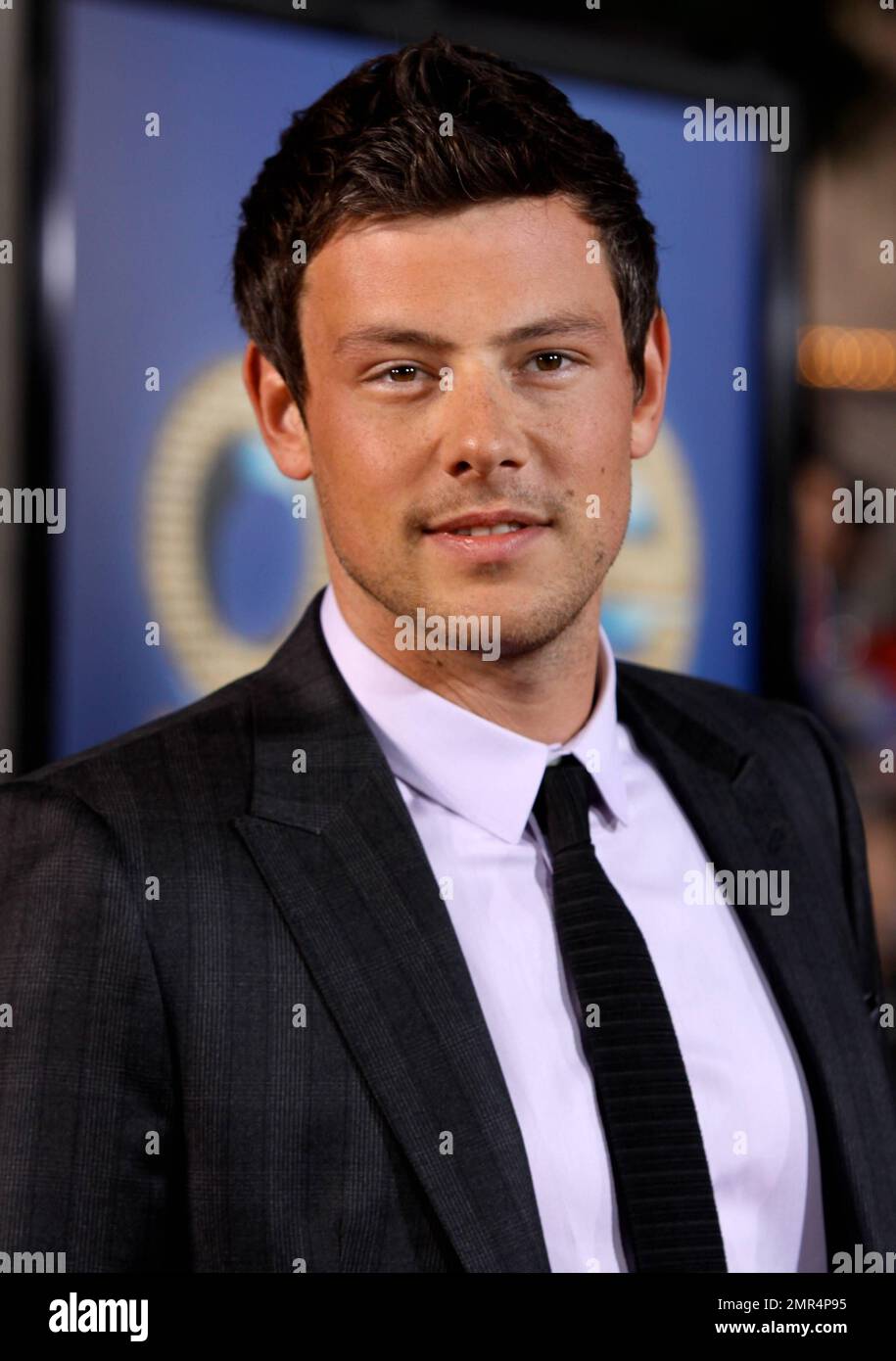 Actor Cory Monteith attends the premiere of GLEE THE 3D CONCERT MOVIE ...
