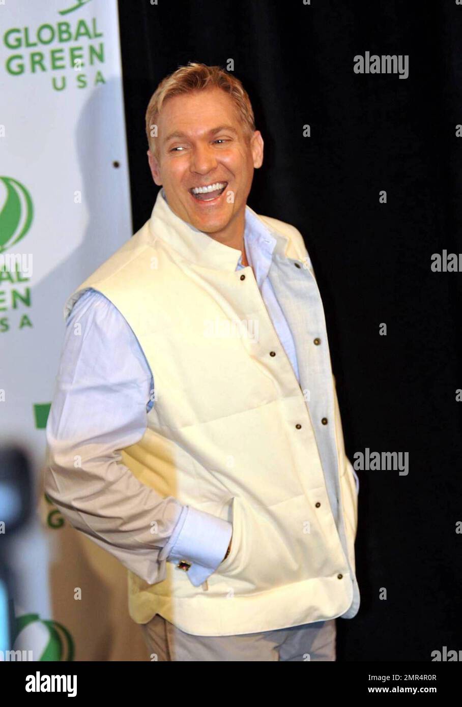 Weatherman Sam Champion attends the 9th Annual Global Green Sustainable ...