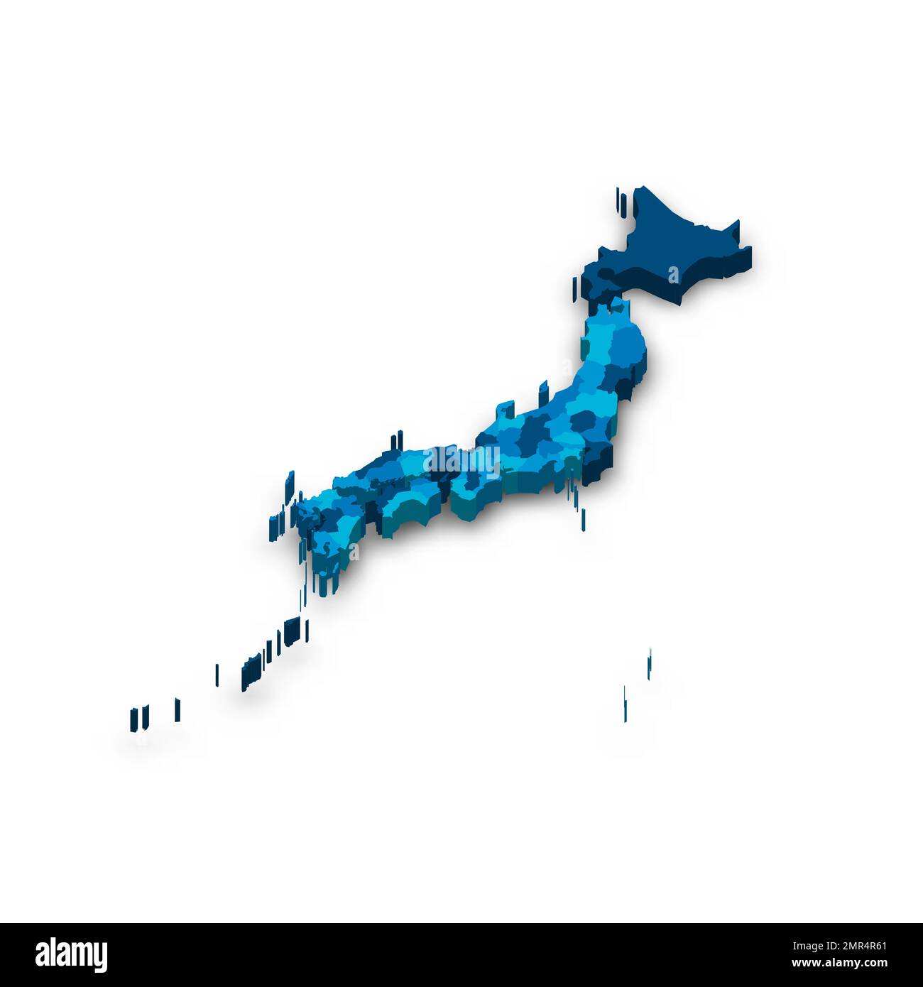 Japan political map of administrative divisions Stock Vector Image ...