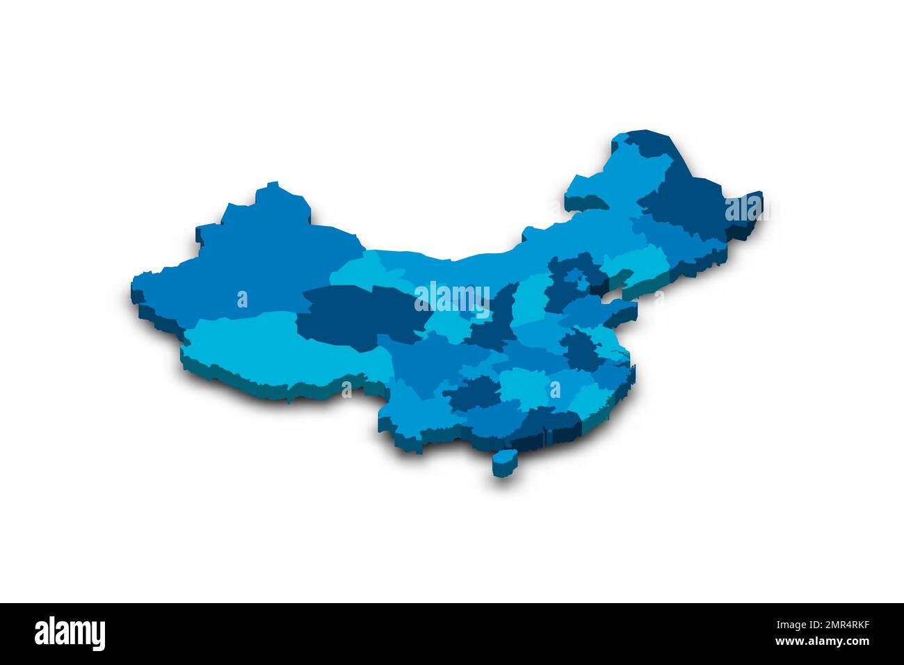 China political map of administrative divisions Stock Vector Image ...