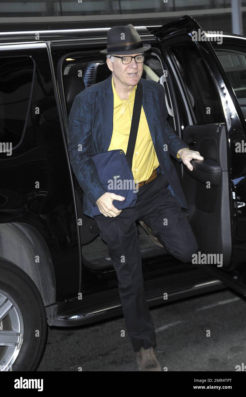 Steve Martin arrives for an appearance on "Good Morning America" to ...