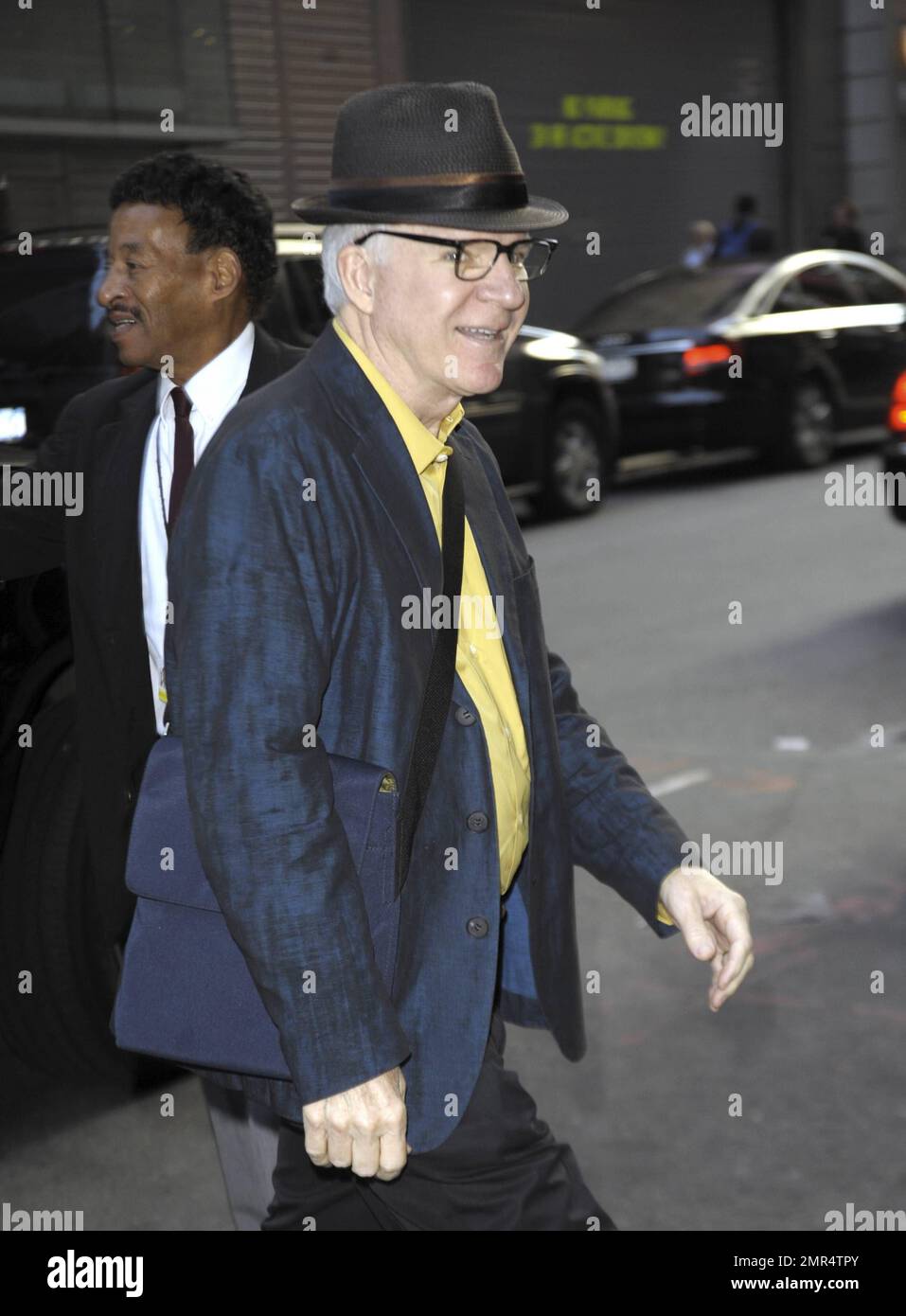 Steve Martin arrives for an appearance on "Good Morning America" to ...