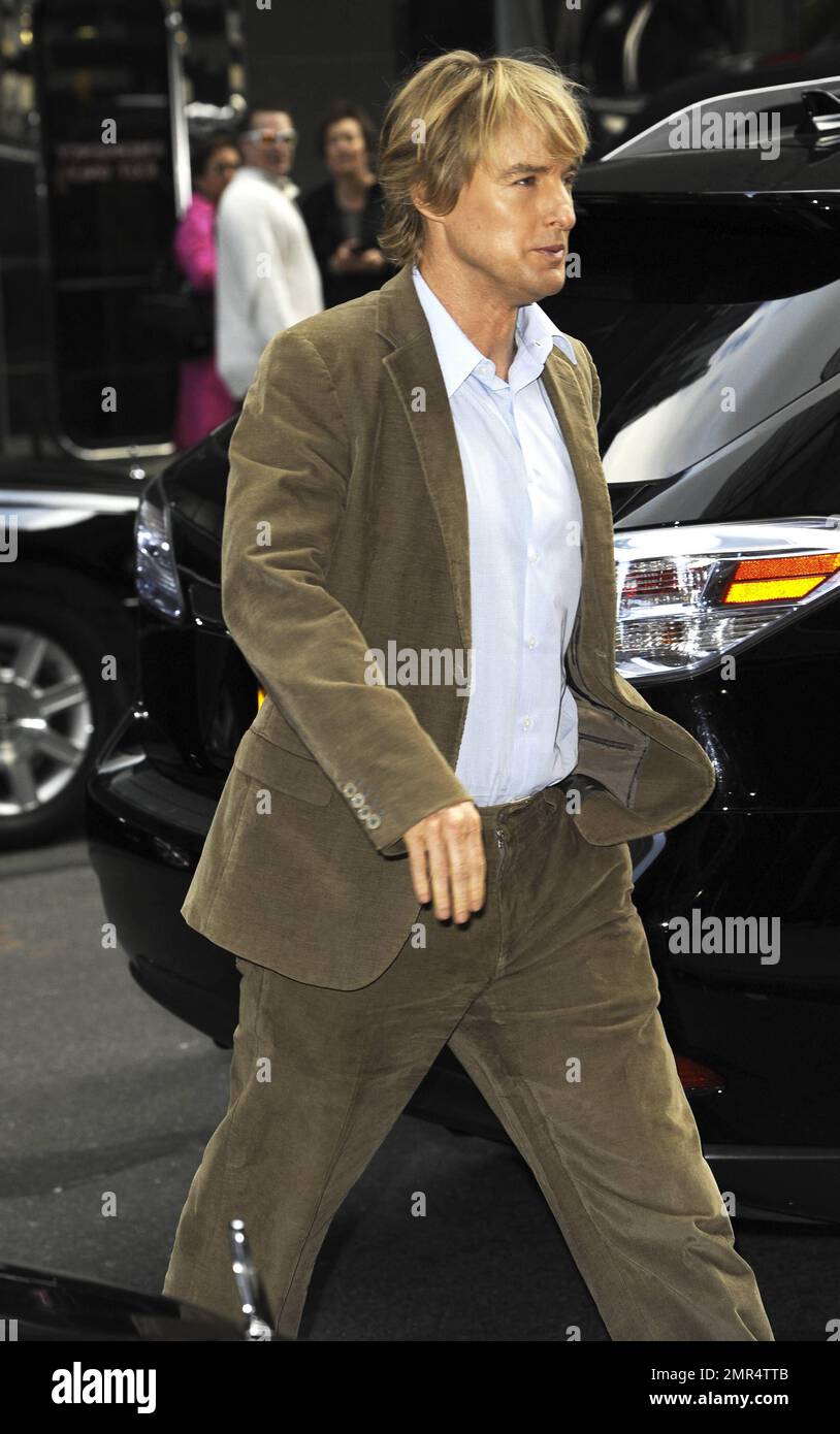 Owen Wilson arrives for an appearance on "Good Morning America" to ...