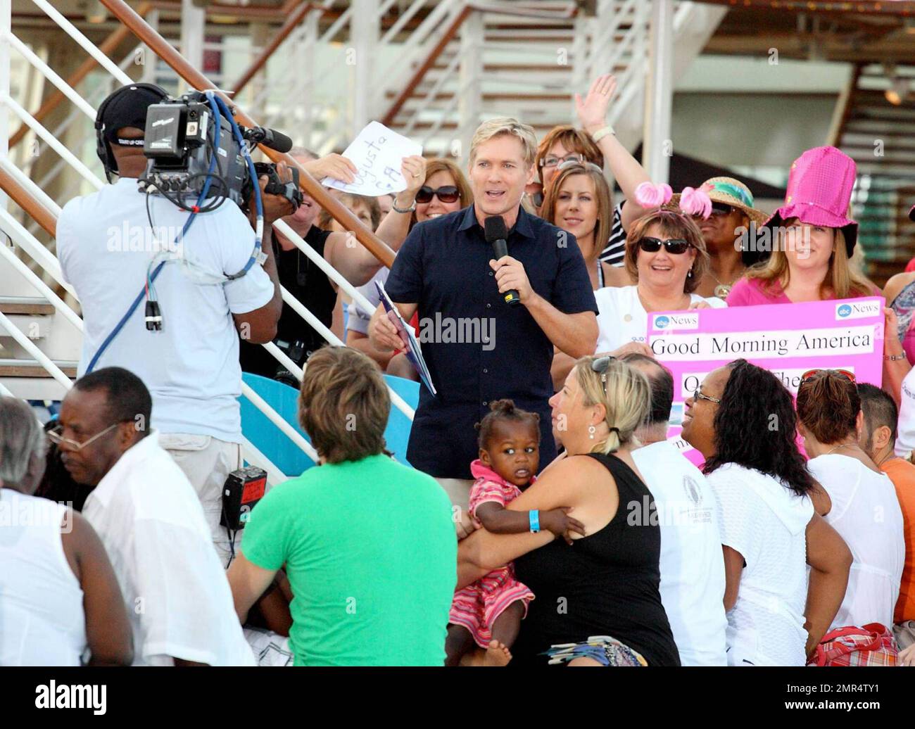 Sam Champion and Melissa Rycroft unveil the world's largest cruise ...