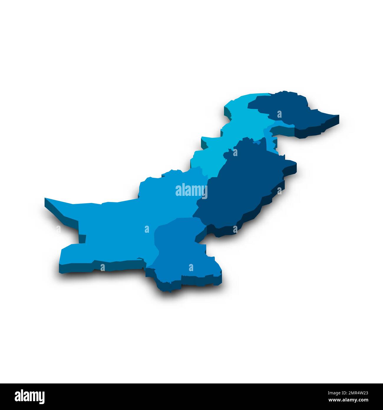 Pakistan political map of administrative divisions Stock Vector Image & Art - Alamy