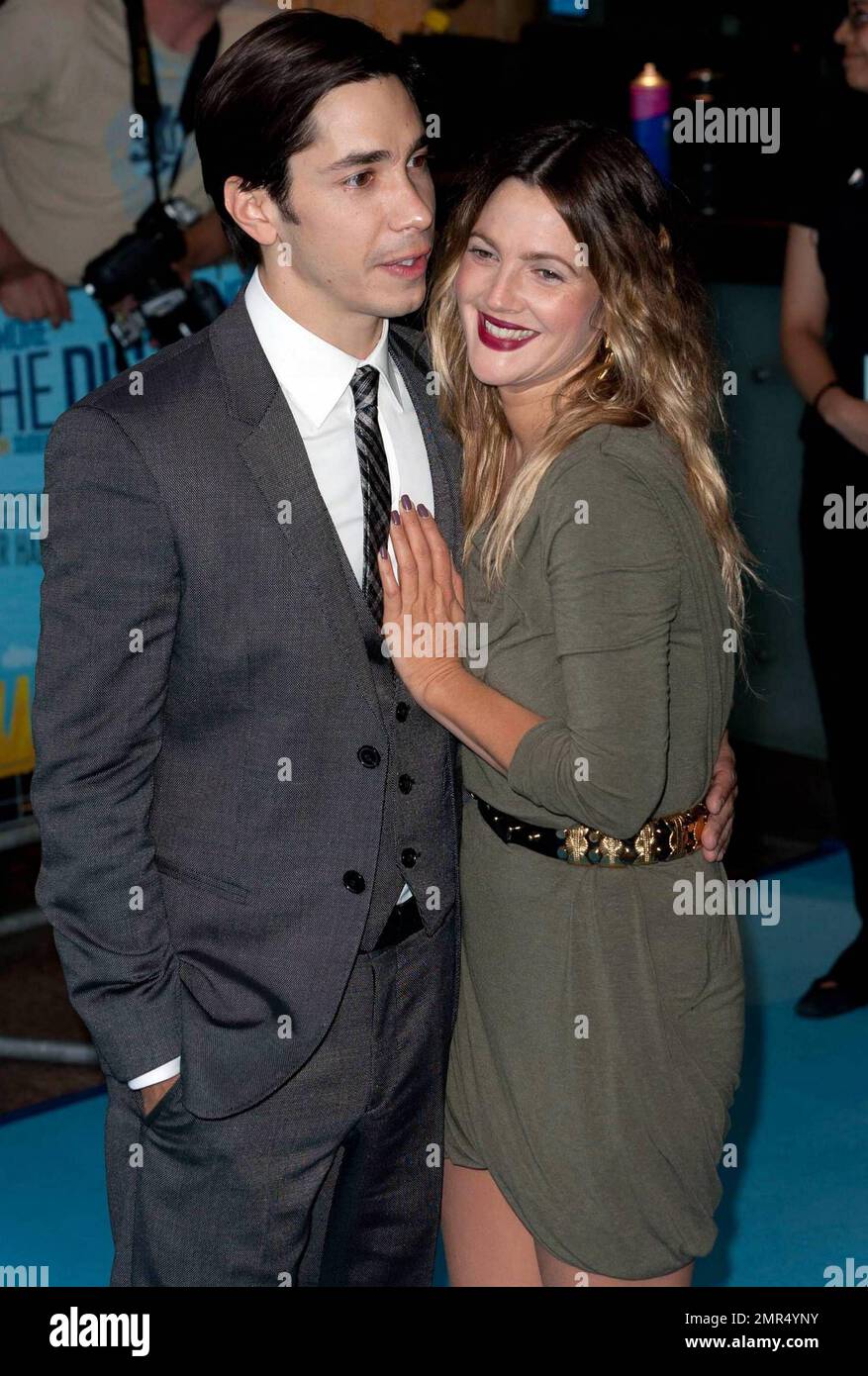 Drew Barrymore and Justin Long at the World Premiere of "Going The ...