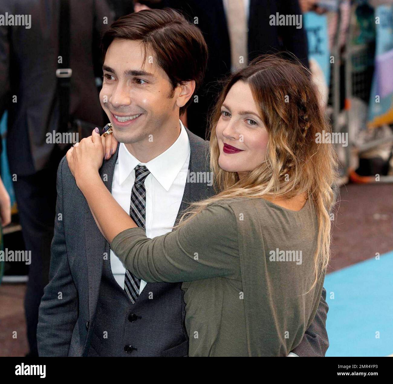 Drew Barrymore and Justin Long at the World Premiere of "Going The ...