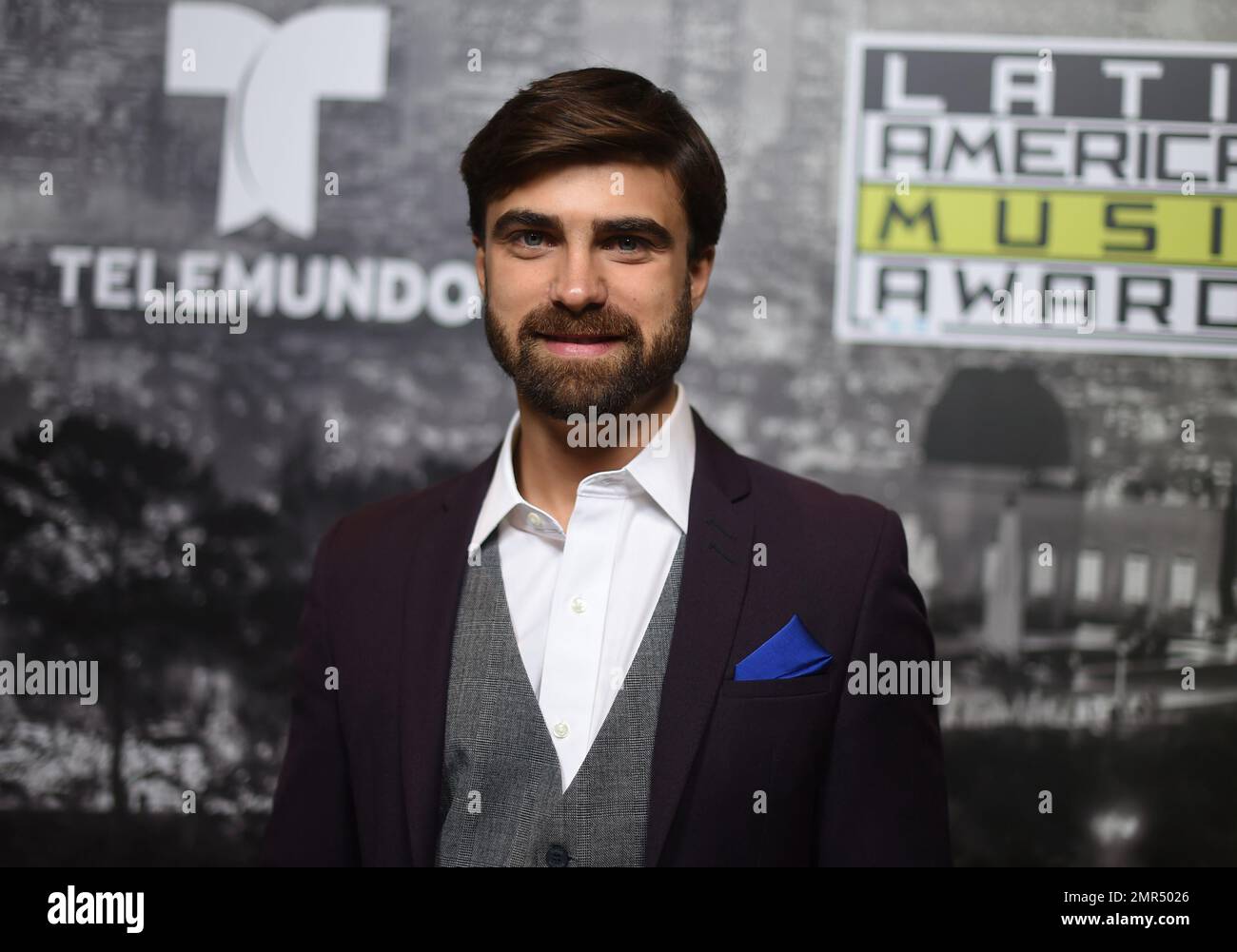 Santiago Ramundo poses backstage at the Latin American Music Awards at ...