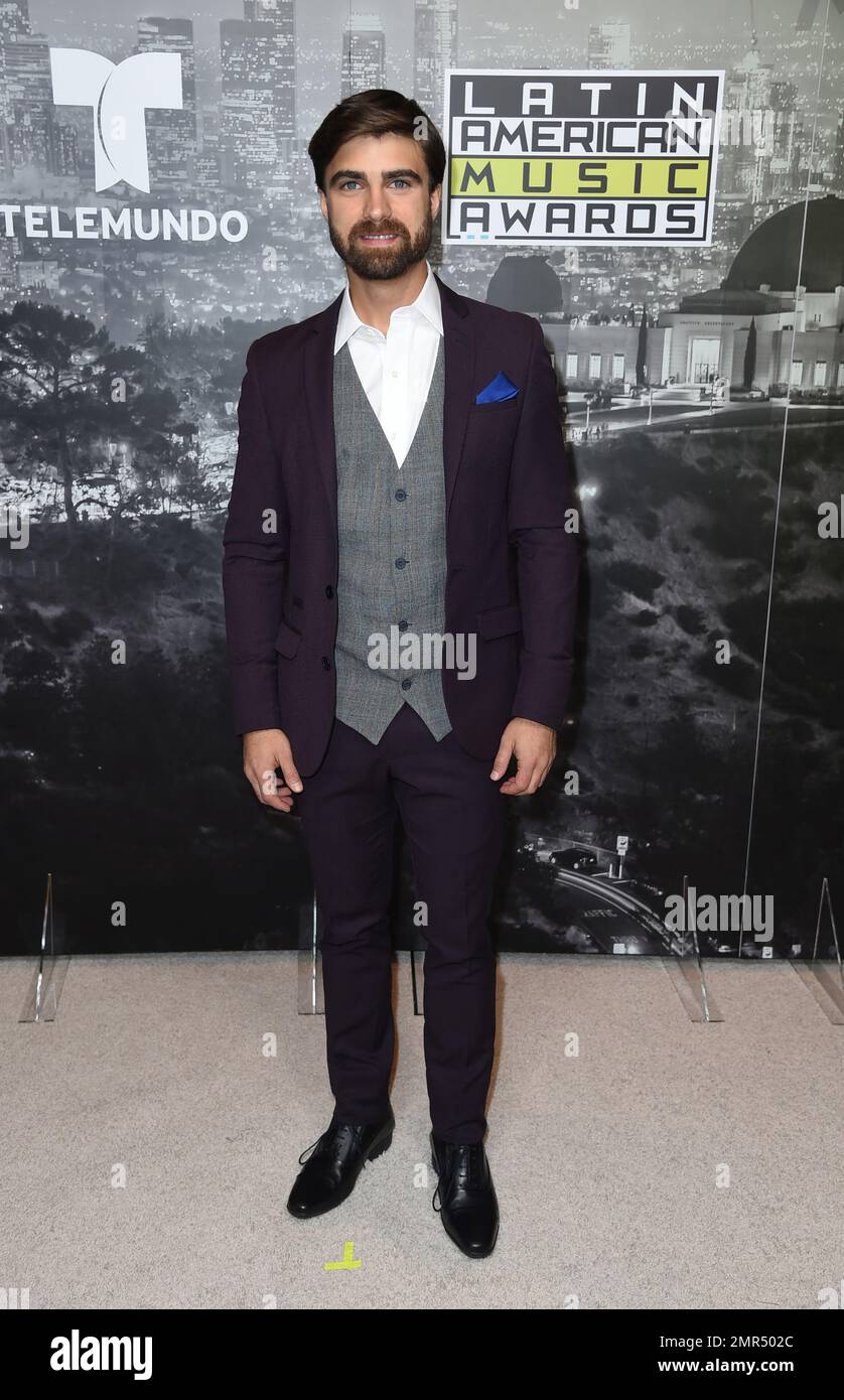 Santiago Ramundo poses backstage at the Latin American Music Awards at ...