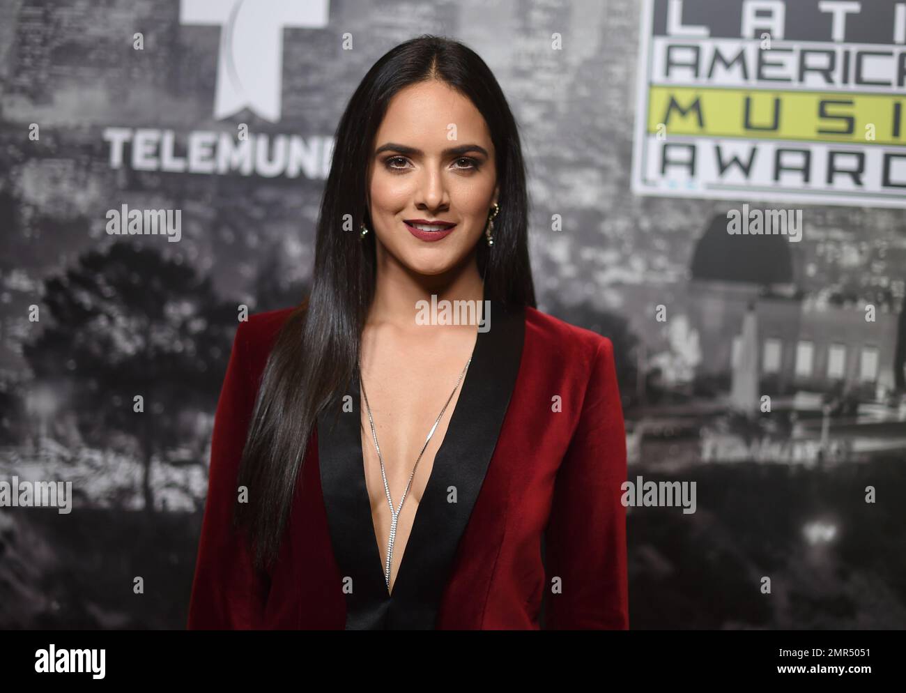 Ana Lorena Sanchez poses backstage at the Latin American Music Awards ...