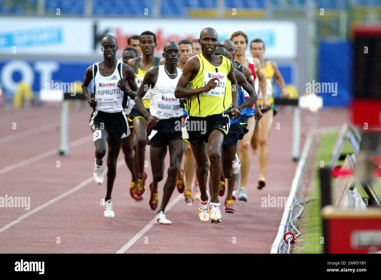 David Langat participates in The Golden Gala 2008 at the Olympic ...