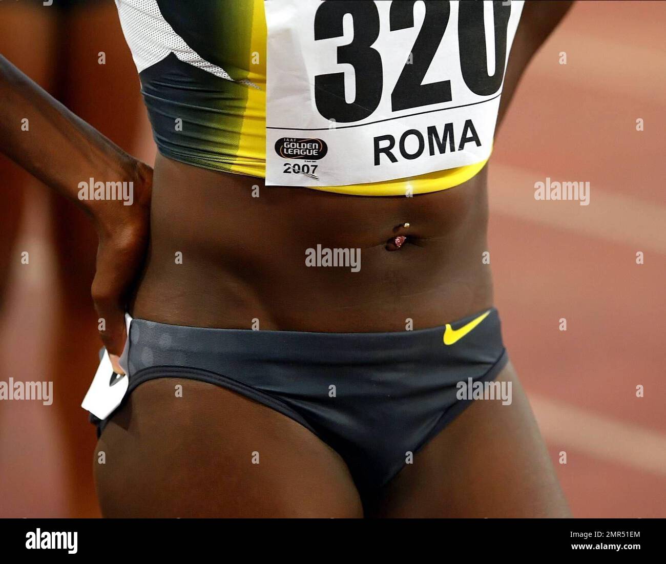 Golden Gala at the Olympic Stadium of Rome, 800m Women's. Kenia Sinclair. Rome, Italy. 7/13/07 ...