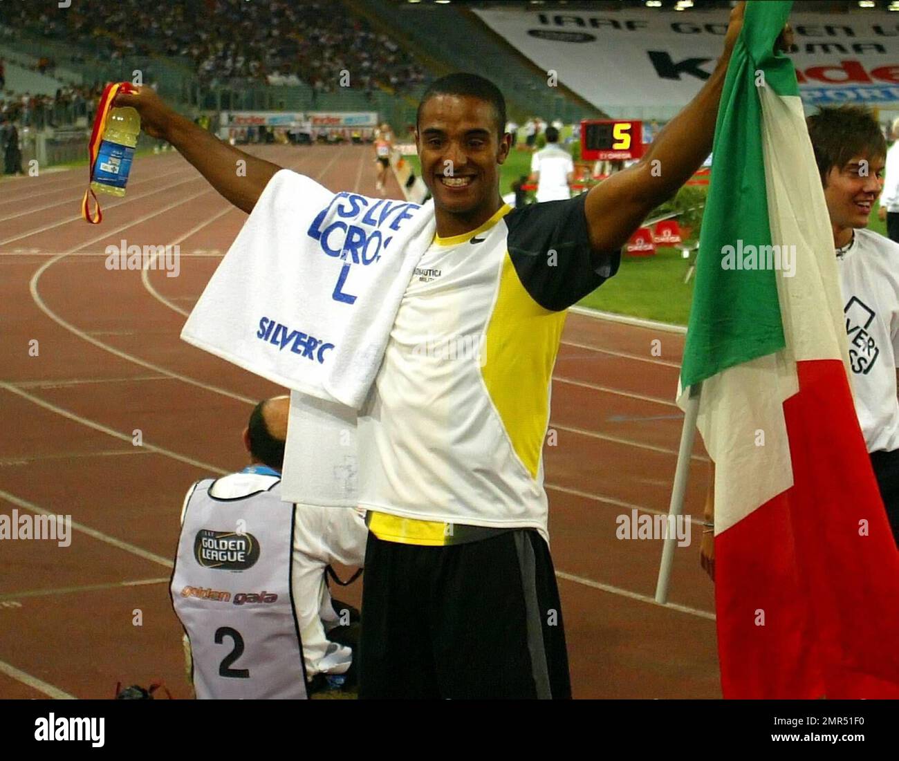 Golden Gala at the Olympic Stadium of Rome, Andrew Howe, Long Jump ...