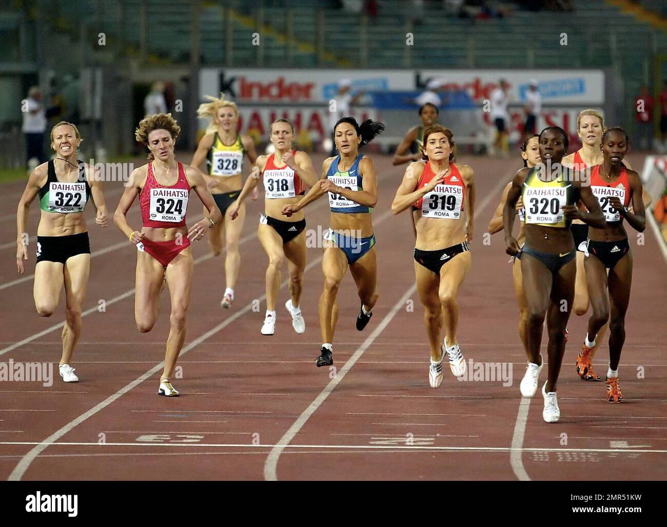 Golden Gala at the Olympic Stadium of Rome, 400m Women's. Kenia ...