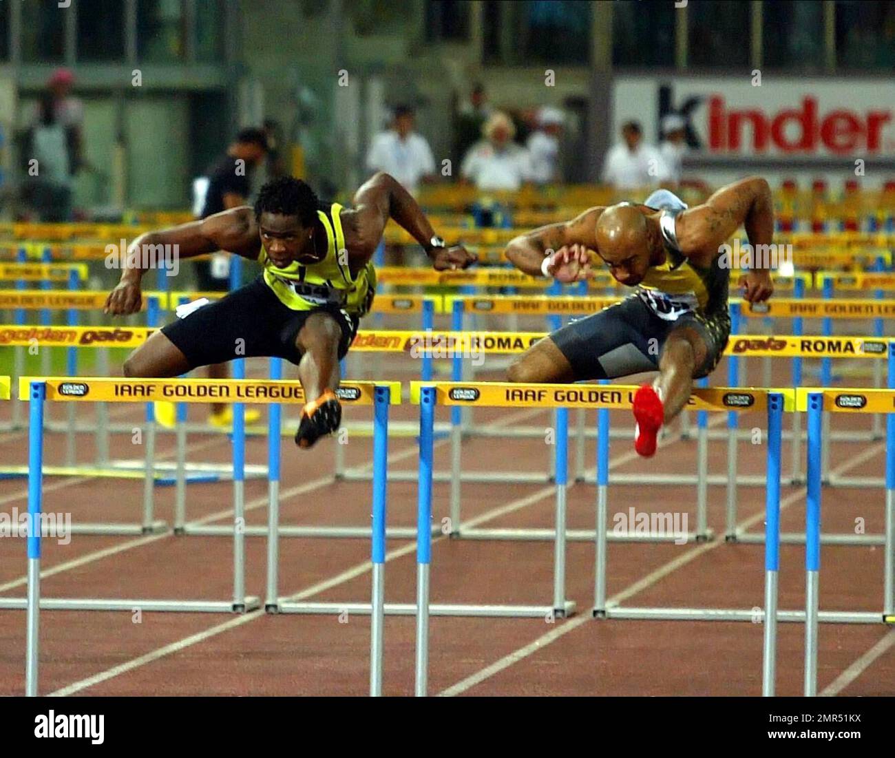 Golden Gala at the Olympic Stadium of Rome, 110m Men's. Hurdles. Dayron ...