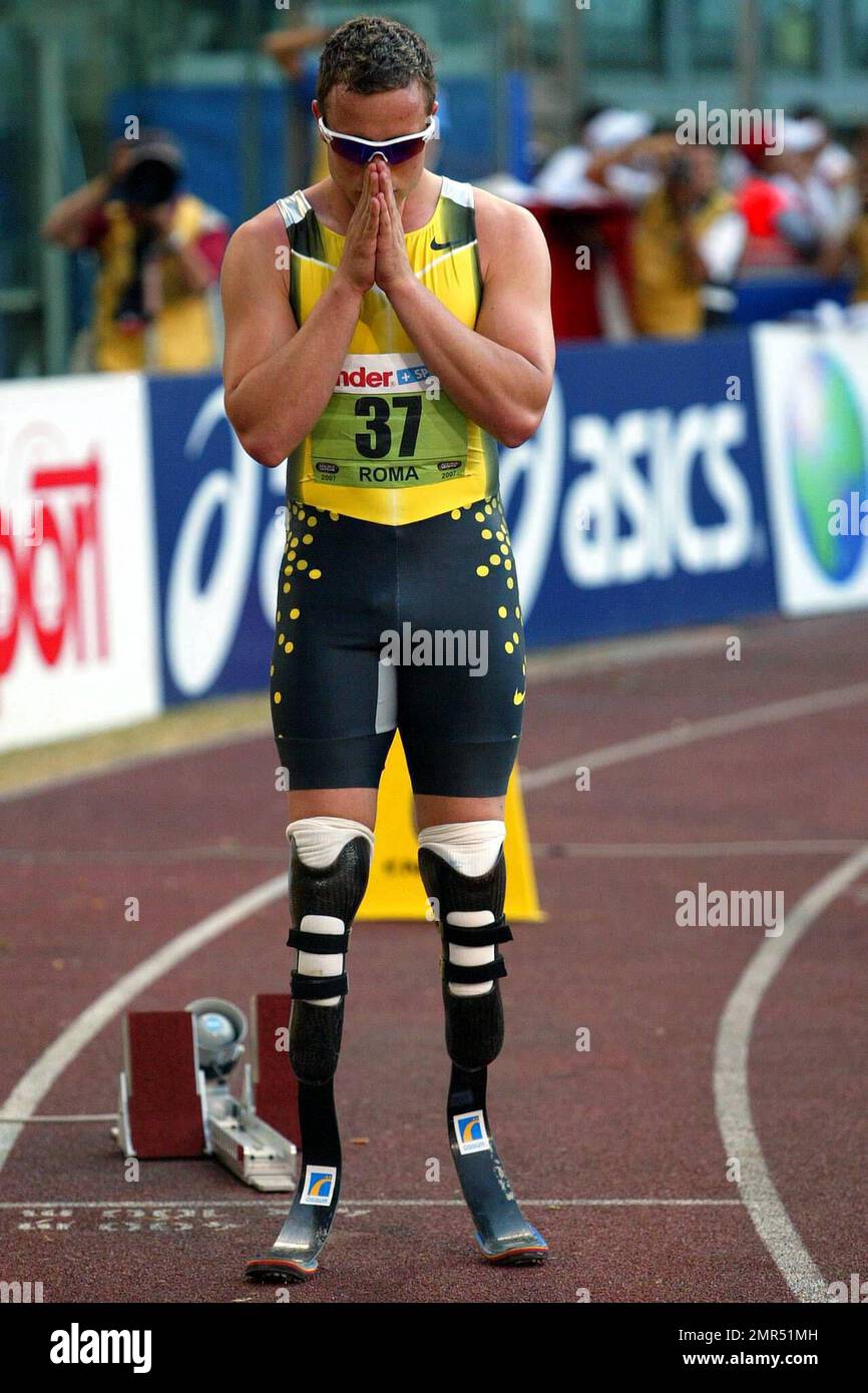 Golden Gala at the Olympic Stadium of Rome, 400m Men's. Oscar Pistorius ...