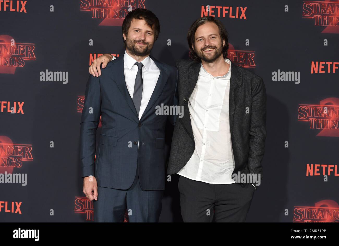 Directors Ross Duffer, left, and Matt Duffer arrive at the premiere of ...
