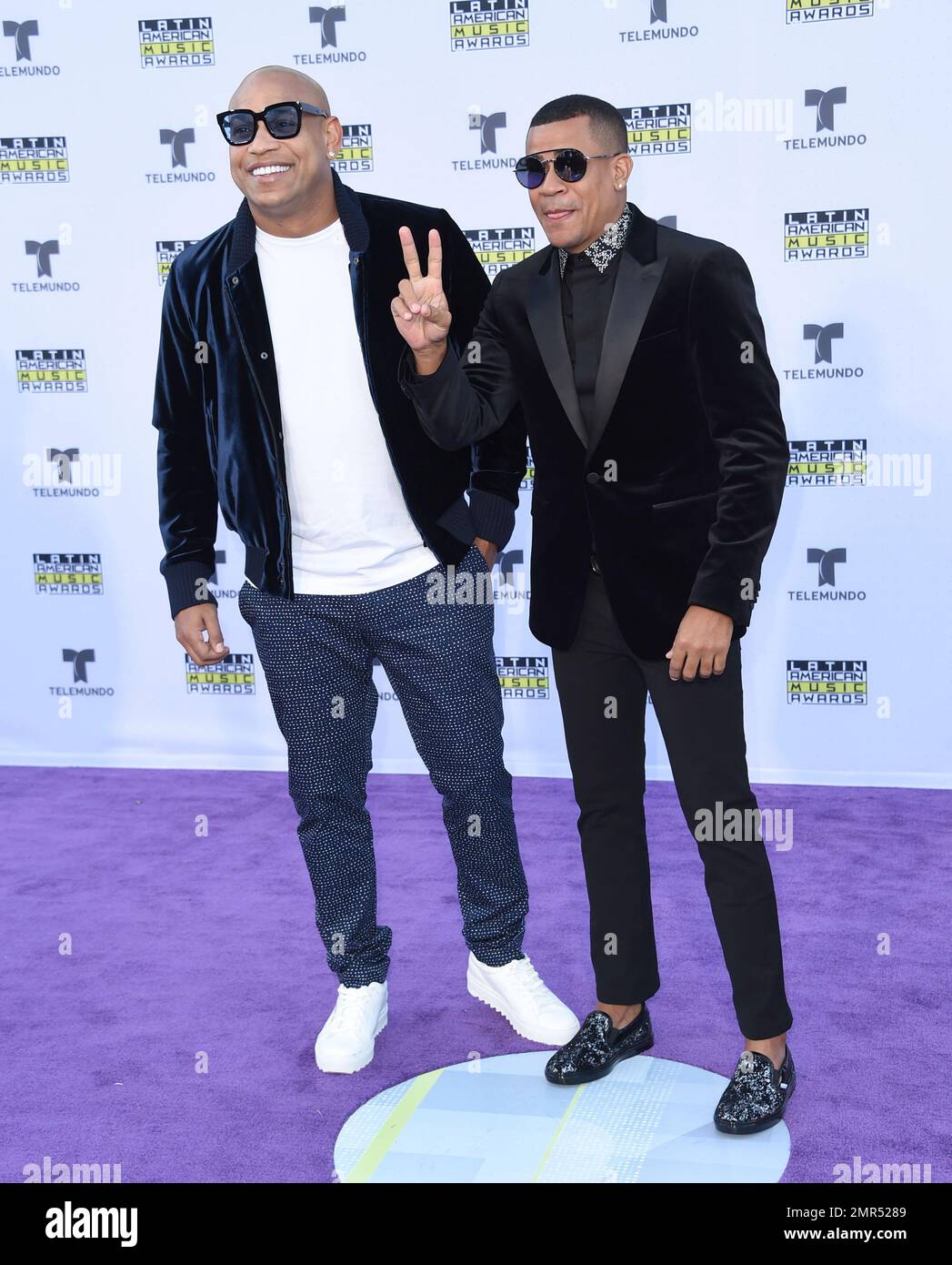 Alexander Delgado, left, and Randy Malcom Martinez of Gente De Zona ...
