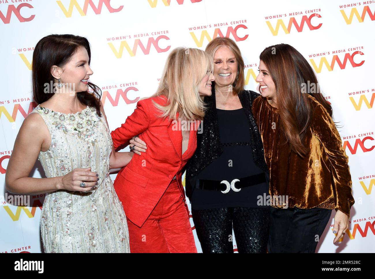 Actress Ashley Judd, left, actress Judith Light, Women's Media Center ...